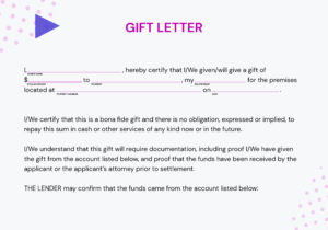 How to use a Gift Letter for Mortgage Financing - GuardHill Financial